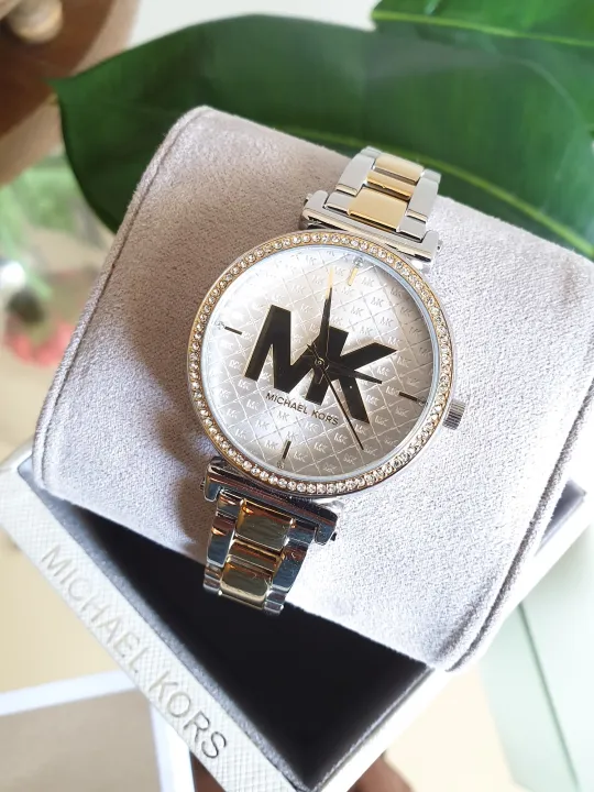 Guaranteed Michael Kors Sofie MK4334 Gold , White Dial White face Three ...