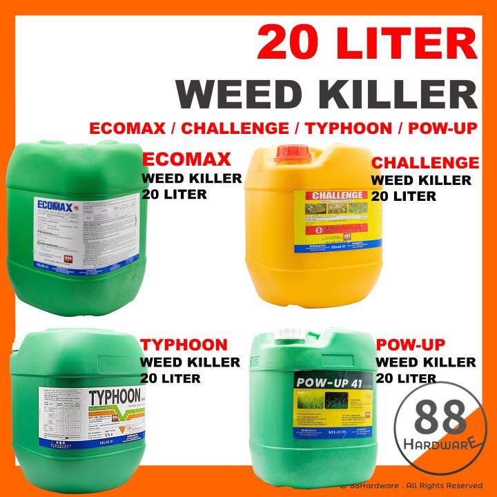 20l Pow Up Ecomax Typhoon Challenge Racun Rumput Rampai Racun Rumput Racun Roundup Racun Rumput