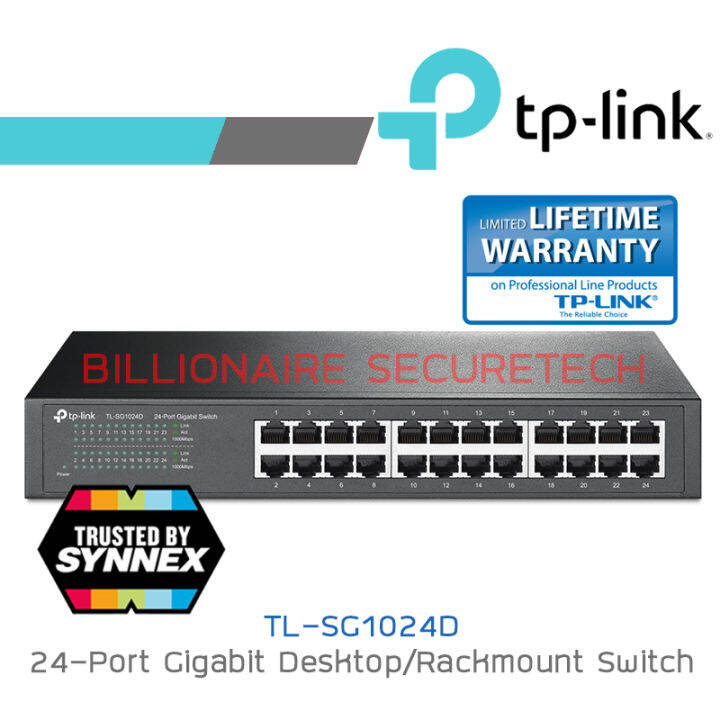TP-LINK TL-SG1024D : 24-Port Gigabit Desktop/Rackmount Switch ประกัน ...