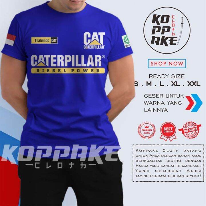 Kaos Caterpillar Diesel Power Trakindo CAT Operator Alat Berat Baju ...