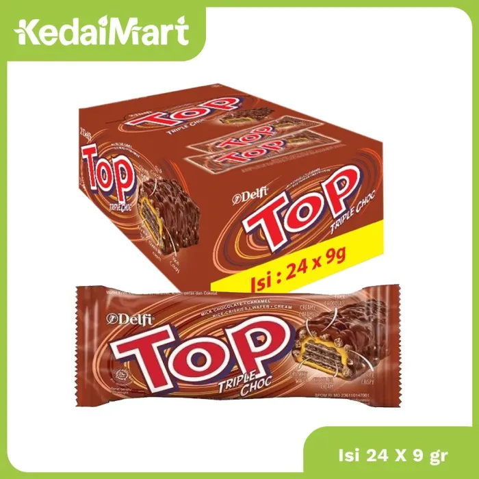 Delfi Top Triple Choco Box Isi 24 x 9 Gram | Lazada Indonesia