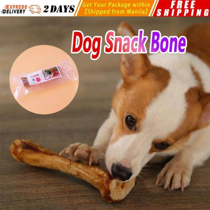 【Dog Snack Bone】20cm Dog Teeth Clean Toy Dog Chews Toys Leather Cowhide ...
