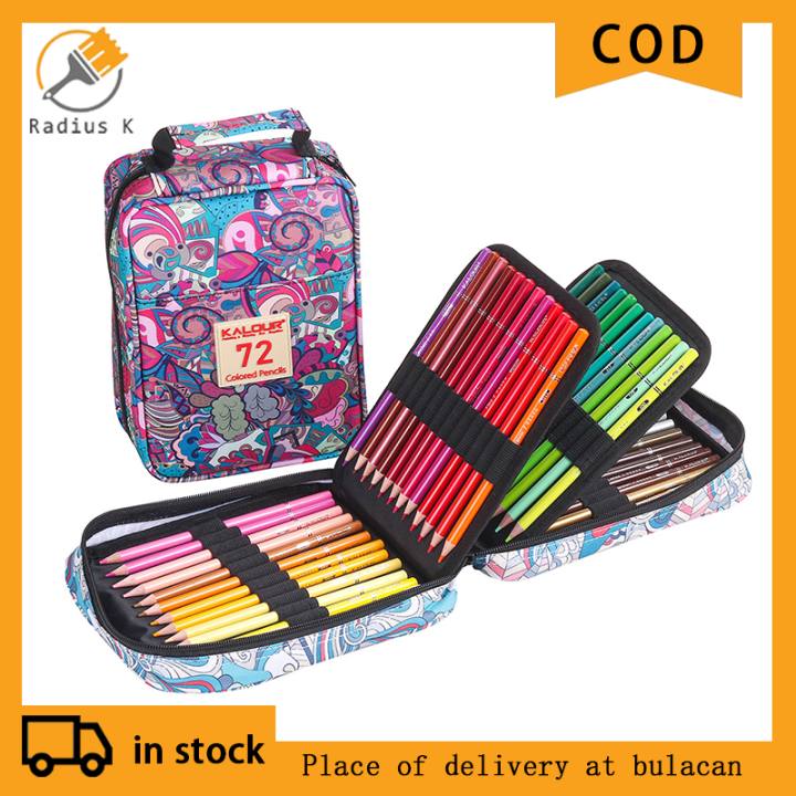 Radius K 72 Colors Professional Oily Wood Colored Pencils Set Oil HB ...