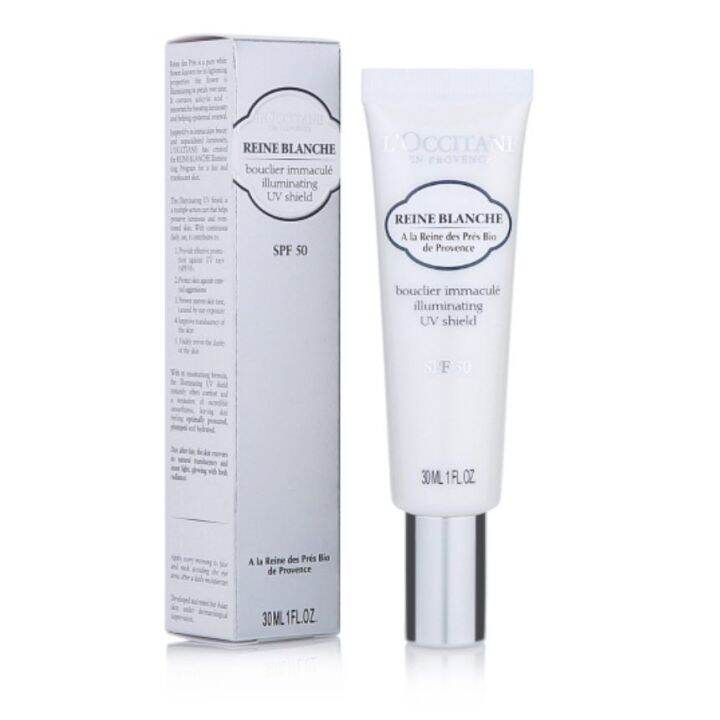 LOccitane en Provence Reine Blanche Illuminating UV Shield SPF50 PA ...