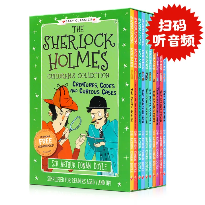 English original genuine Sherlock Holmes detective stories 10 volumes ...