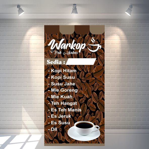 Spanduk Banner Warkop / Banner Spanduk Warung Kopi / Spanduk Jualan ...