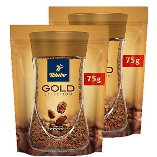 Tchibo Gold Selection Instant Coffee ทชิโบโกลด์ กาแฟสำเร็จรูป 75g. x (2 ...