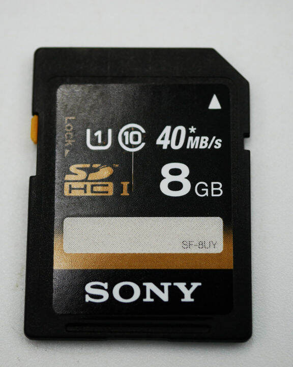 Sony 8GB UHS-I Class 10 SDHC Memory Card (SF-8UY) 40MB/s Original ...