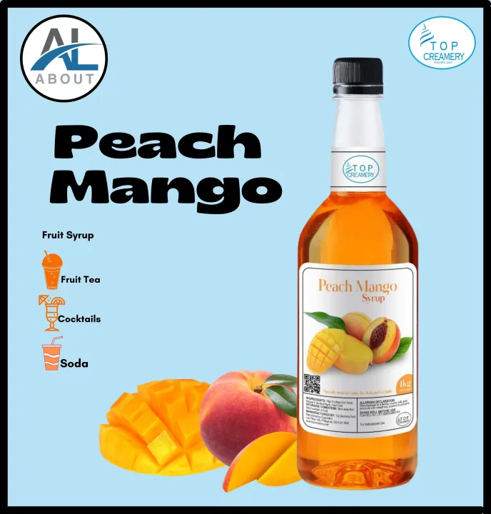 TOP CREAMERY PEACH MANGO SYRUP 1KG | Lazada PH