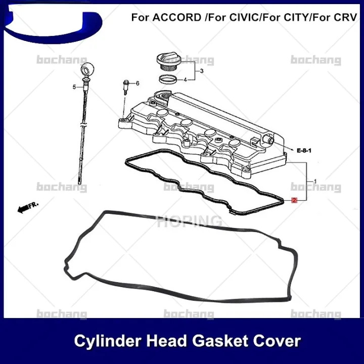 Auto Cylinder Cover Rubber Gasket Packing Valve Cover Gasket For HONDA ...