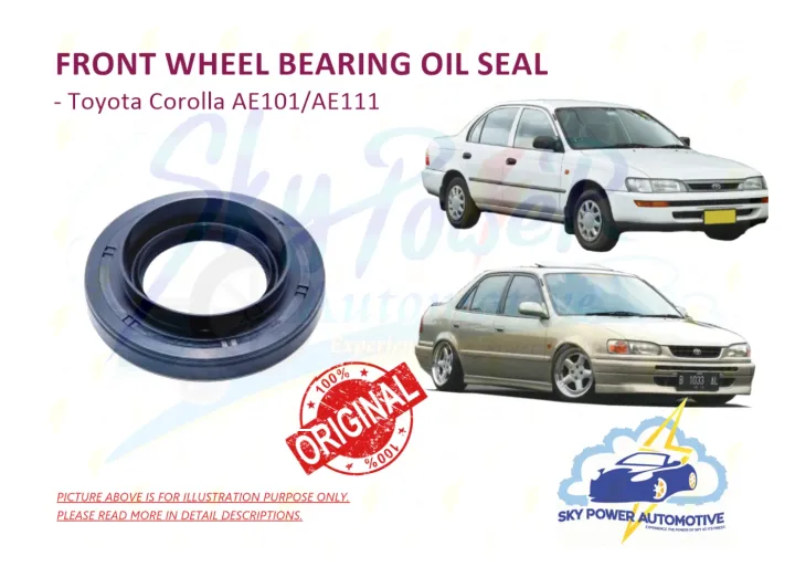 TOYOTA AE101 AE111 EE90 AE92 FRONT WHEEL BEARING OIL SEAL OEM (1PCS ...