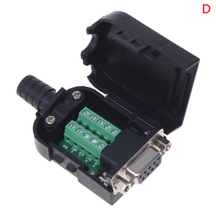 Gogirl DB9 Connector Male Female 9 Pin Plug Wire Sleeve RS232 RS485 ...