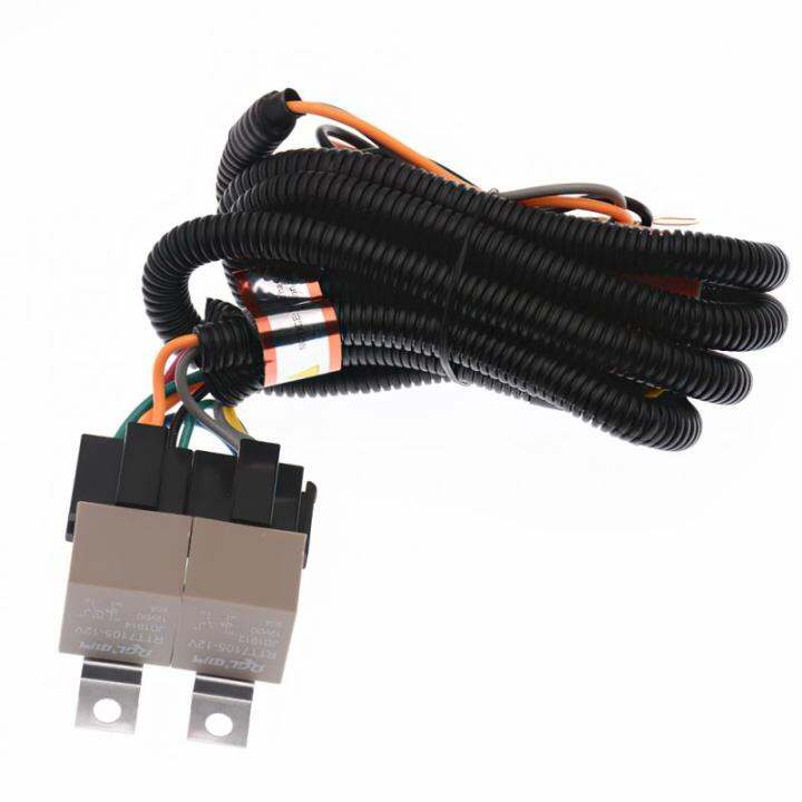 H4 Car Headlight Relay Wiring Harness 12V Headlamp Intensifier Line ...