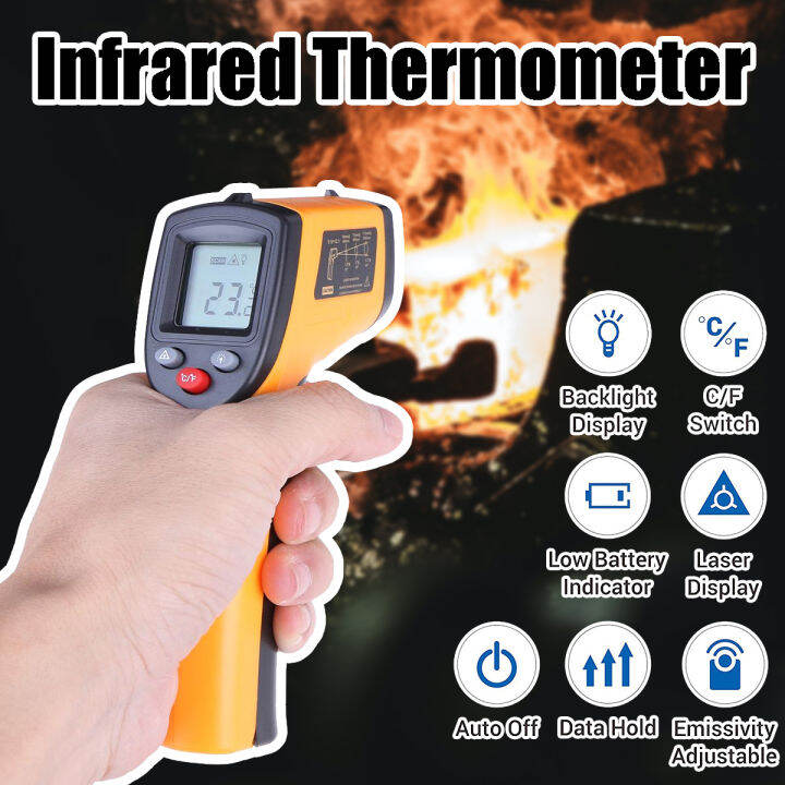 Termometer Inframerah Untuk Benda - Termometer Tembak - Termometer ...
