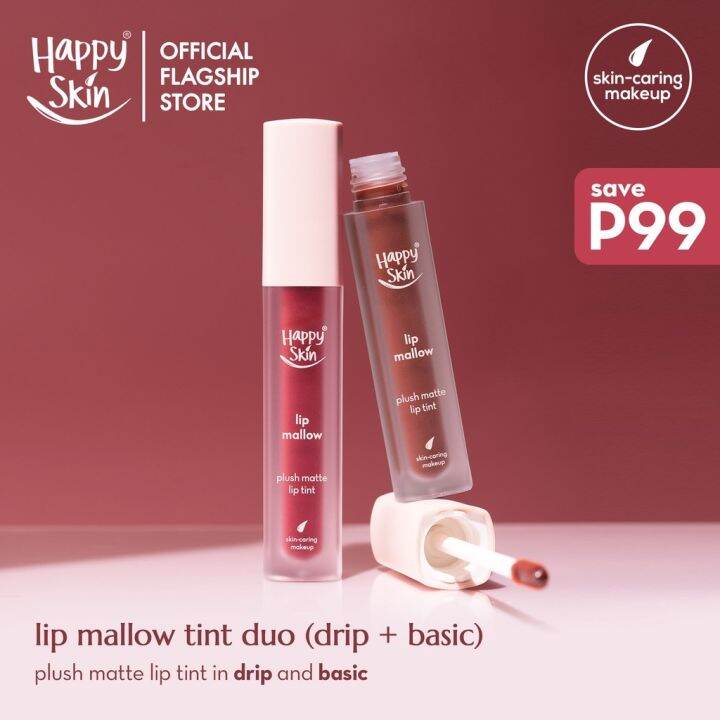 【COD】 Happy Skin Lip Mallow Tint Duo (Drip Basic) | Lazada PH