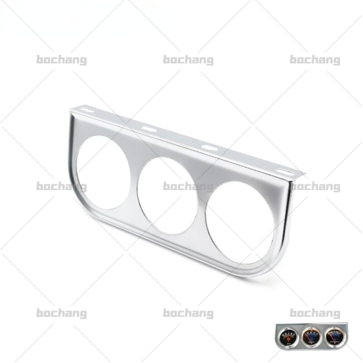 Chrome Universal Car Triple Gauge Holder 2 ''52mm Bracket Car Meter ...