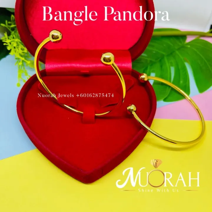 COP 916 ⚡RT BANGLE PANDORA 🌸 | Emas Korea | Terbaru & Exclusive Design ...
