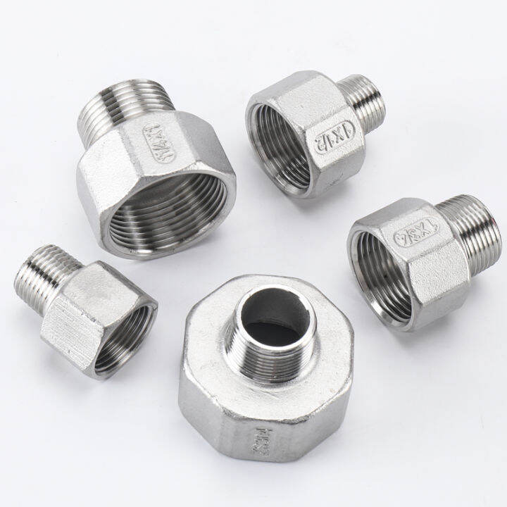 304 Stainless Steel Male to Female Pipe Connector Hexagonal Fittings 1/ ...