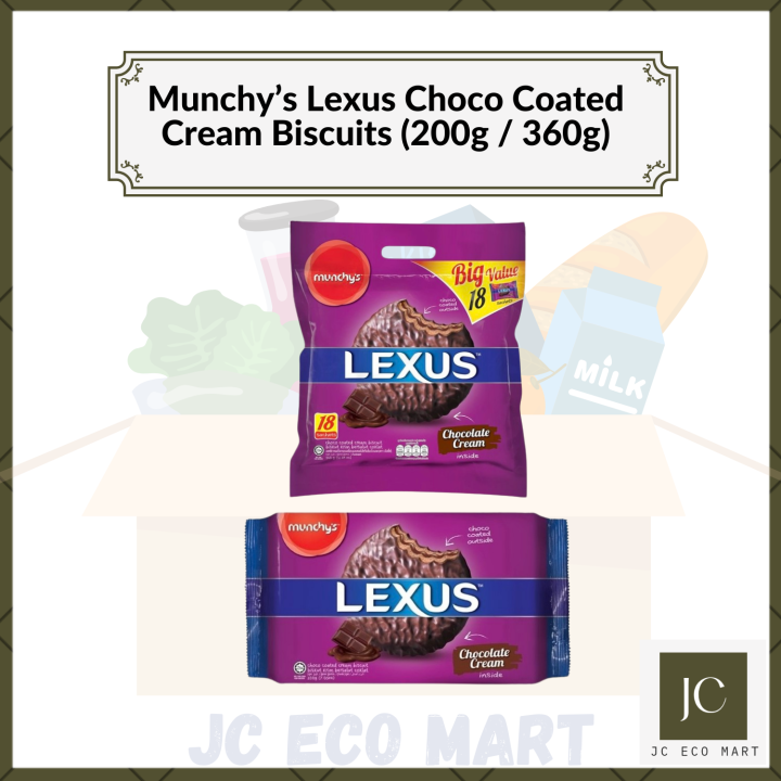 Munchy's Lexus Choco Coated Cream Biscuits (Size: 200g / 360g) | Lazada