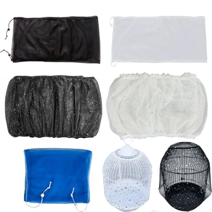 Universal Bird Cage Cover 360 Degrees Covering Bird Cage Mesh Net ...