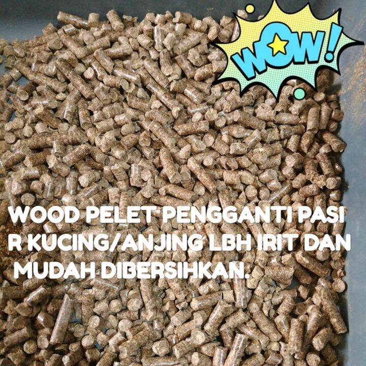 WOOD PELET/PASIR DARI SERBUK KAYU/SERBUK PELET/PELET KAYU UNTUK BAB ...