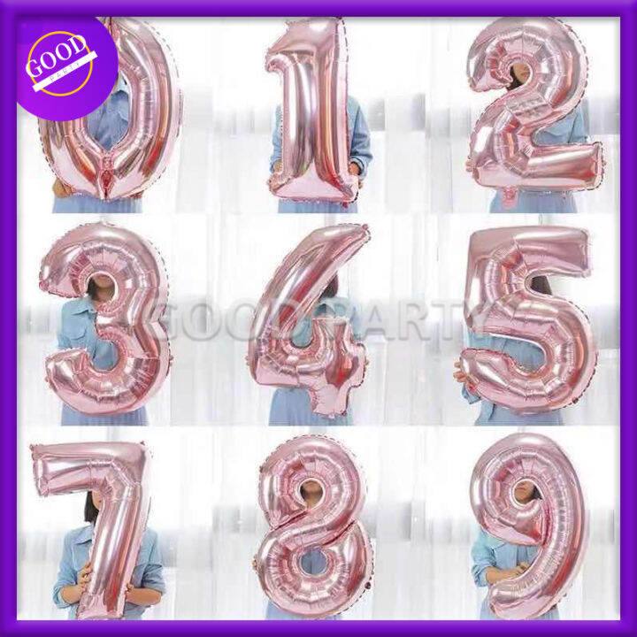 Good Party 32 inch Foil number Balloons digital aluminum balloon happy ...