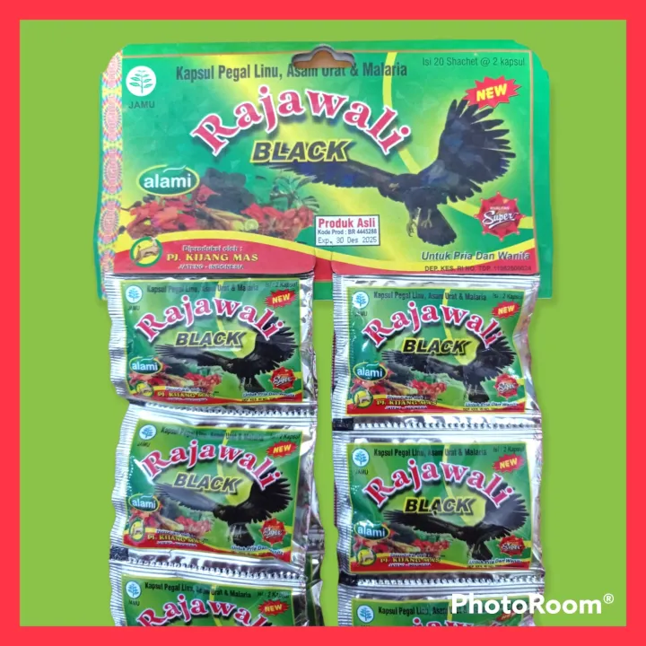 Kapsul Rajawali Black Herbal, Jamu Asam Urat, Jamu Flu Tulang, Obat ...