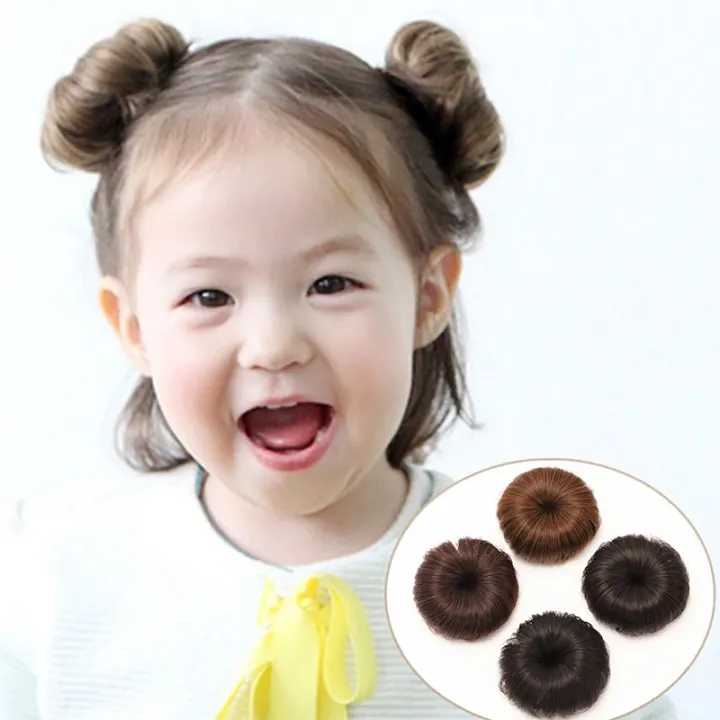 Baby Ball Wig Clip-in Kids Headhair Accessory With Clip Cute Headgear ...
