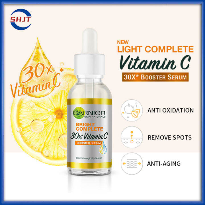 Garnier Bright Complete Vitamin C Serum (30mL) - For Brightening Dark ...
