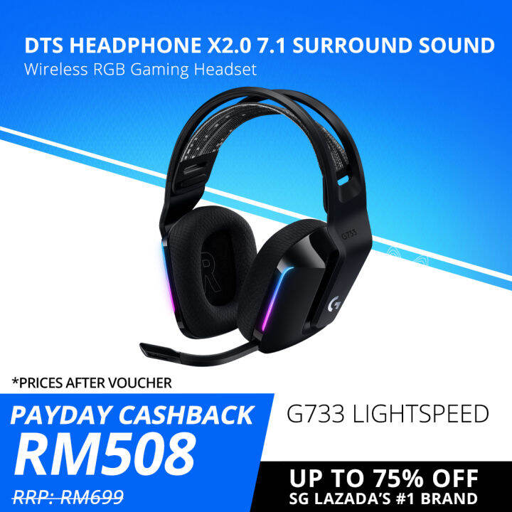 Logitech G733 LIGHTSPEED Wireless RGB Gaming Headset | Lazada
