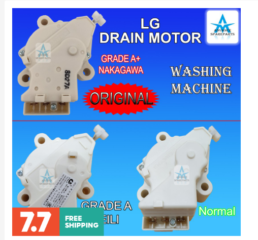 WF-CL700, WF-CL700V, WF-CL850 LG Washing Machine Drain Motor (Type 3) Drain Valve Motor | Lazada