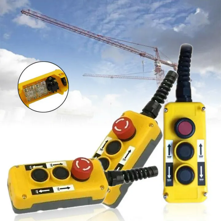 Emergency Stop Up Down Push Button Switch Fr Hoist Crane Pendant ...