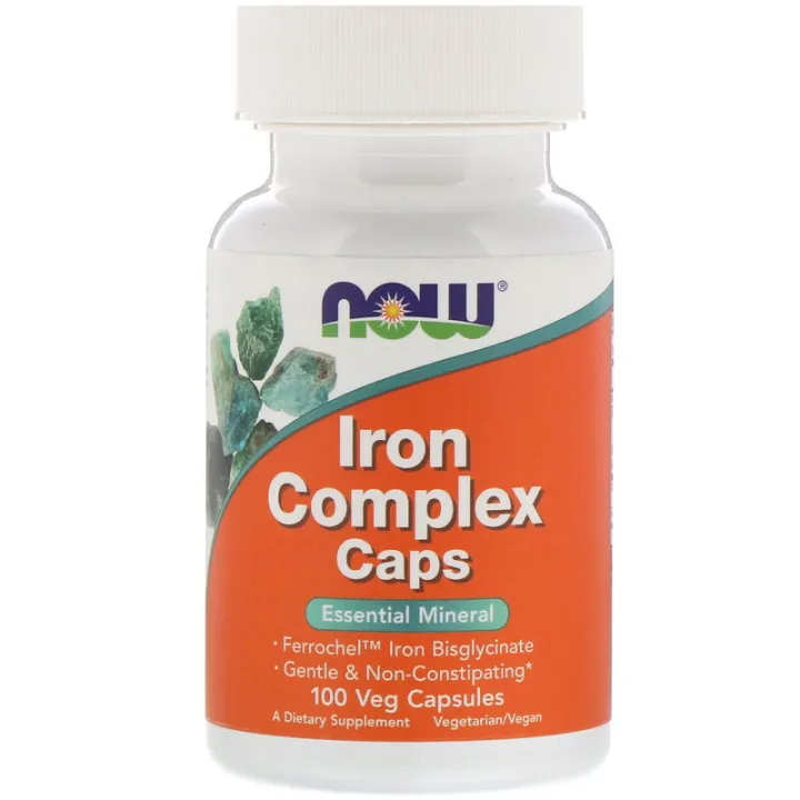 NOW Foods, Iron Complex Caps, 100 Veg Capsules | Lazada PH