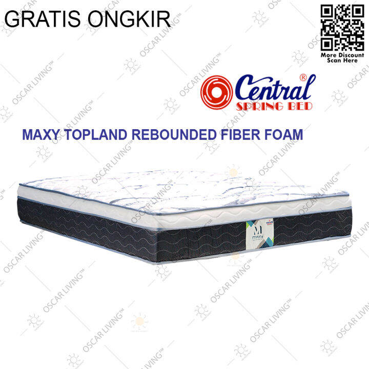 Central Kasur Busa Topland Maxy Extra Lux White Rebounded Fiber Foam ...