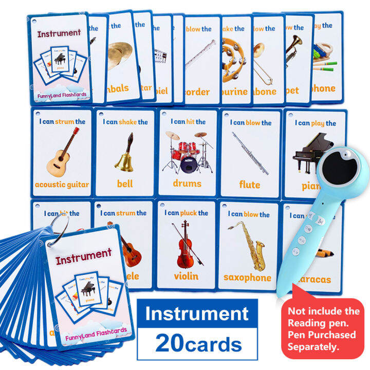 Instrument Cognitive Flash Card Children Pocket Cards Montessori ...