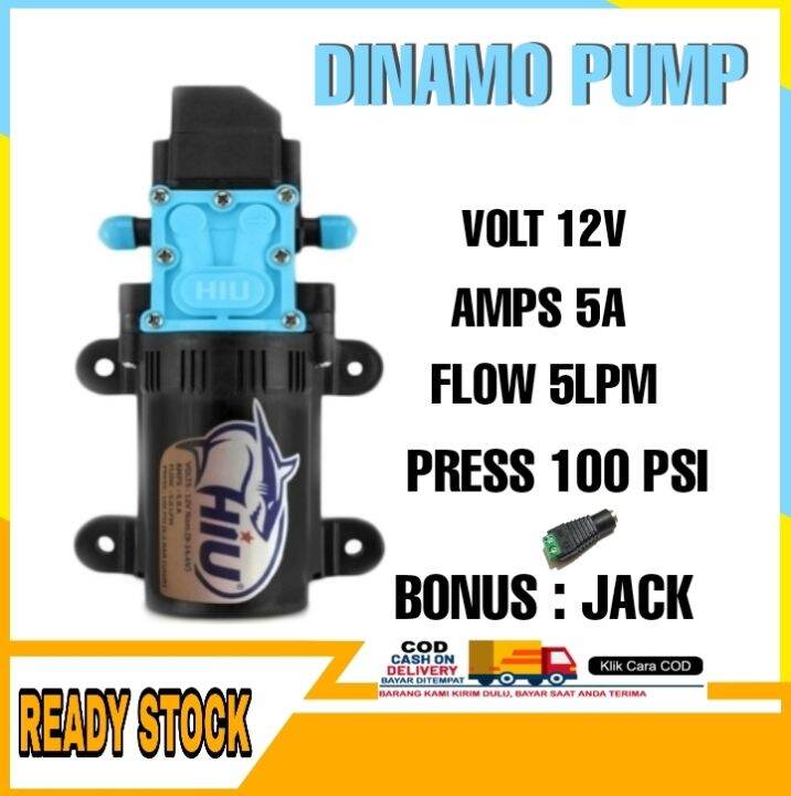 DINAMO POMPA DC 12V HIU 6,5 BAR 100 PSI 5 LPM MODEL SOCKET SOCKET ...