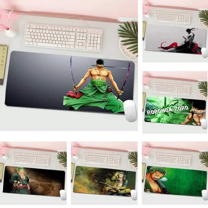 One Piece Zoro Roronoa Locking Edge Mouse Pad Game Gaming Mousepad XL ...