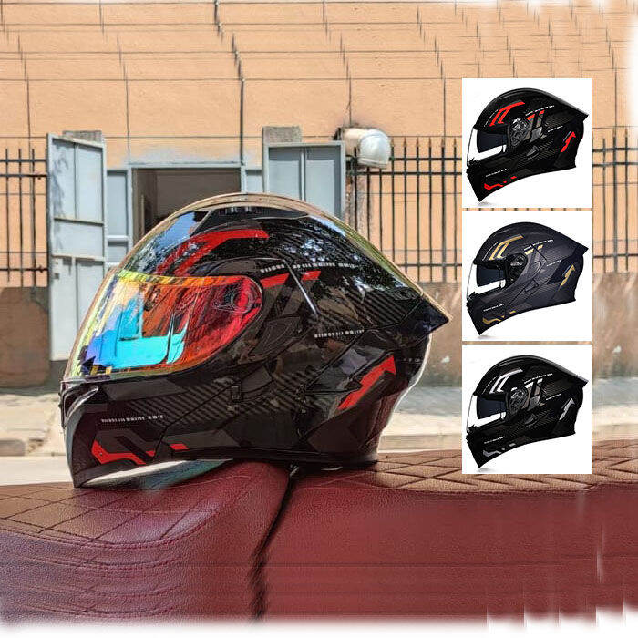ORZ 991 Flip up Helmet Modular Motorcycle Helmet Double Lens Built-in ...