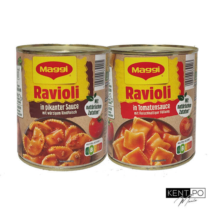 READY MADE MAGGI RAVIOLI IMPORTED MAGGI RAVIOLI IN SPICY SAUCE AND IN ...