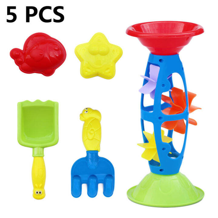 Beach Toy Set 5 Piece Sand Box Toys Kids Beach Sand Toys Set Beach Toy ...