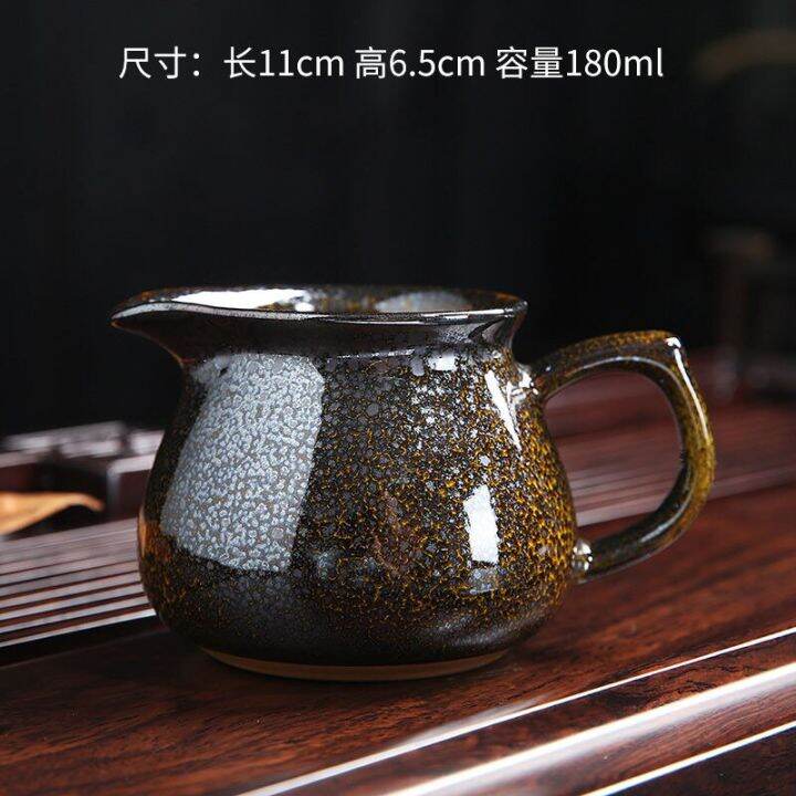 Chinese Teaset Tea Jug Tea Pitcher Tenmoku Glazed Teaware Fair Mug ...