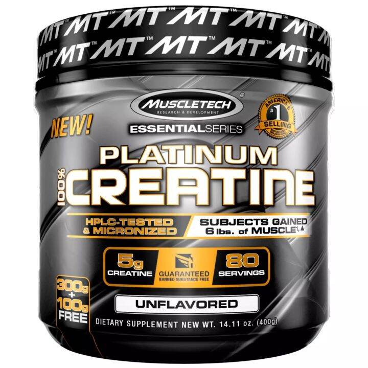 MUSCLETECH เทคโนโลยีกล้ามเนื้อ Creatine 400กรัมสำหรับทั้งหญิงและชายฟิต ...
