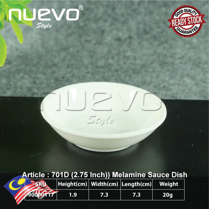 2.75 Inch White Melamine Deep Sauce Dish 中国白深酱菜碟 Hidangan Sos Melamin ...
