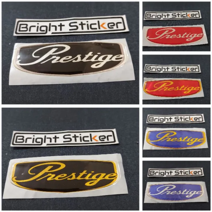 STICKER Stiker EMBLEM PRESTIGE TIMBIL 3D | Lazada Indonesia