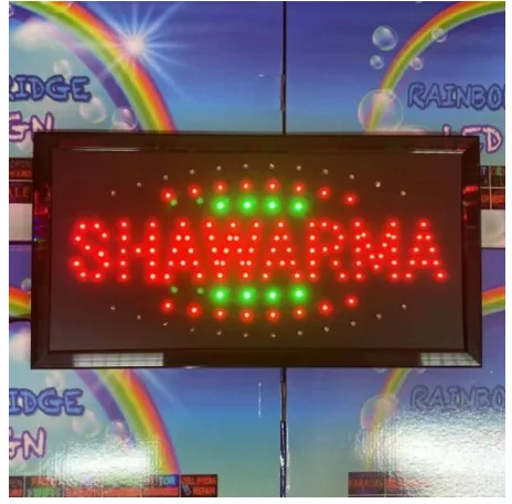 SHAWARMA FOOD SIGNAGE LED LIGHT SIGNAGE FOR SHAWARMA STORE | Lazada PH