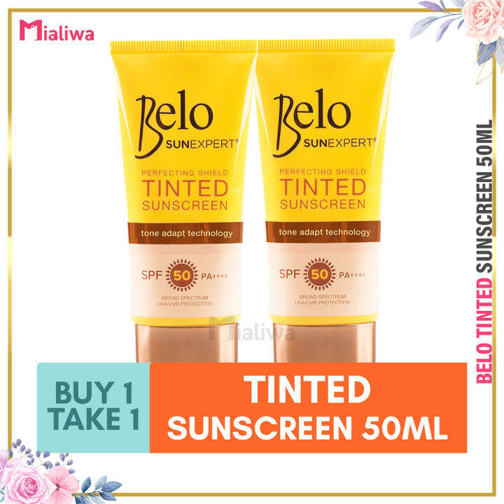 Belo SunExpert Whitening & Tinted Sunscreen SPF50, Moisturizing And ...