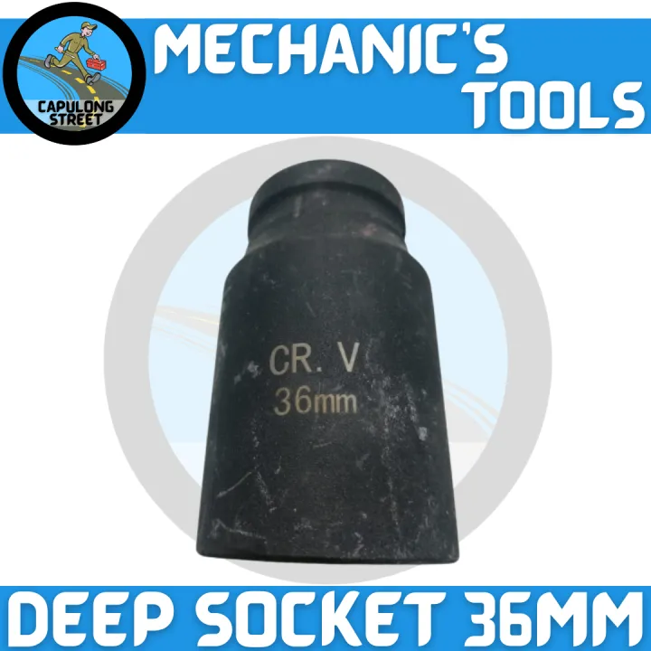 Capulong Deep Socket 36Mm 3/4 Inch Drive Carbon Black | Lazada PH