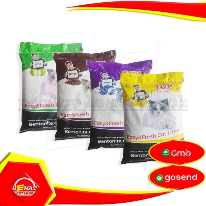 Pasir Kucing Top Cat sand Litter Bentonite 20 Kg Gumpal Wangi 20kg ...