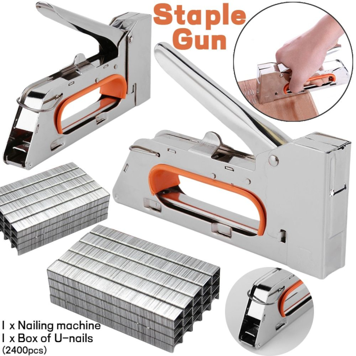 Heavy Duty Staple Gun Nailer Furniture Staple Gun Tacker Heavy Duty ...