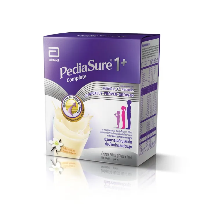 PediaSure 1+ Complete พีเดียชัวร์ คอมพลีท รสวนิลา 740 กรัม สูตรครบถ้วน ...